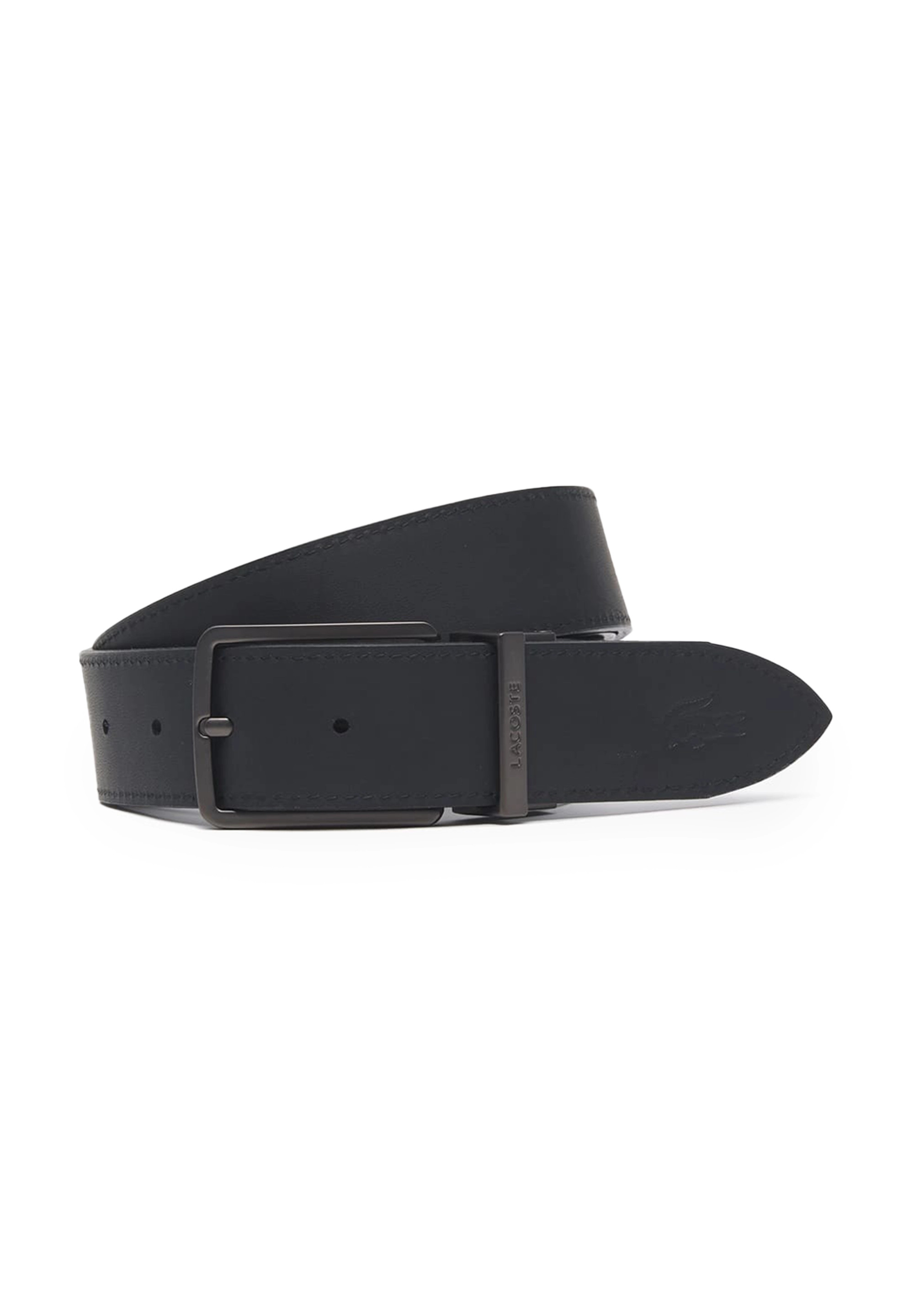 Men's Reversible Gunmetal Buckle Leather Belt | Matsuya Ginza