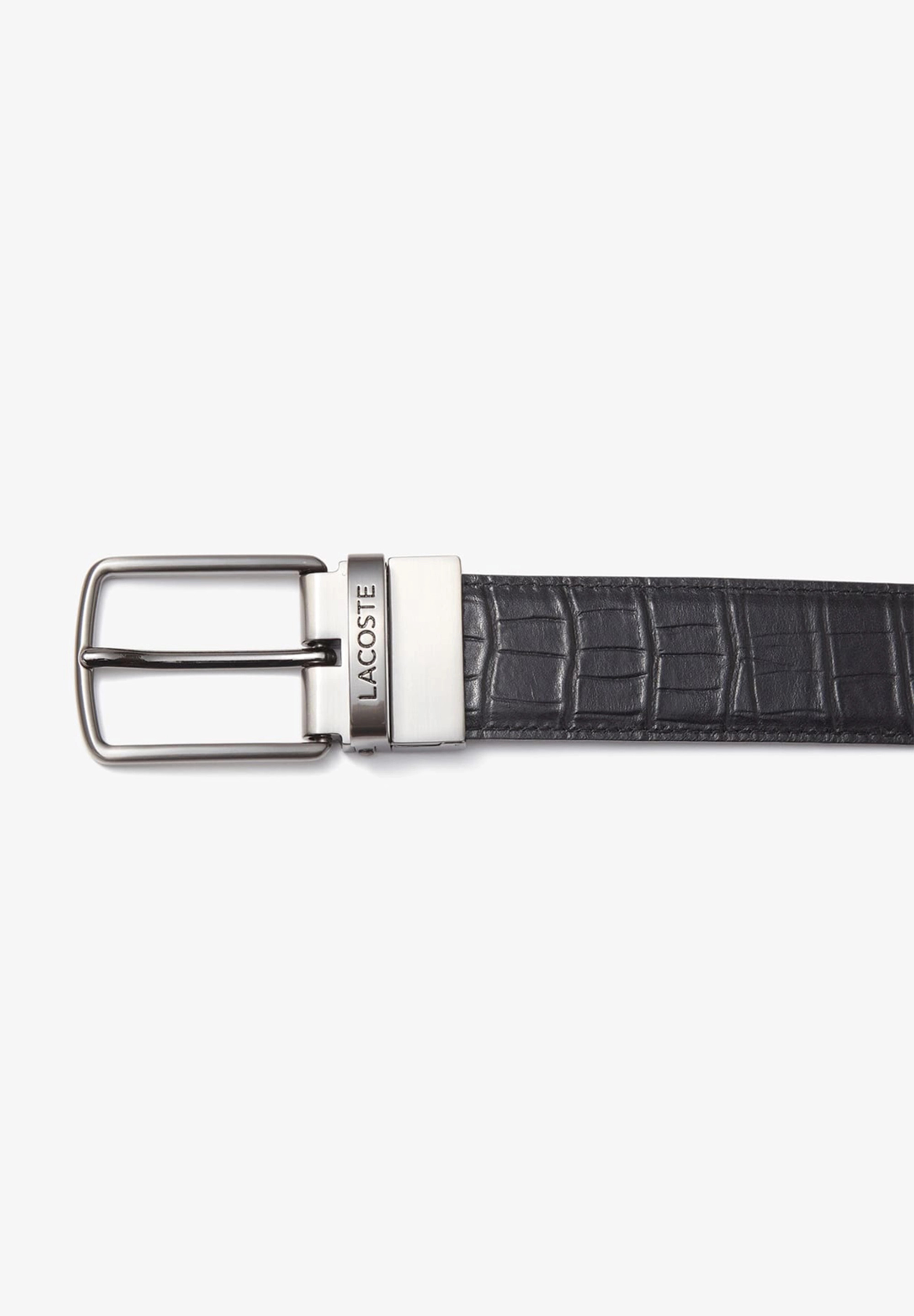 Men's Smooth/Croc-Effect Reversible Belt | Matsuya Ginza