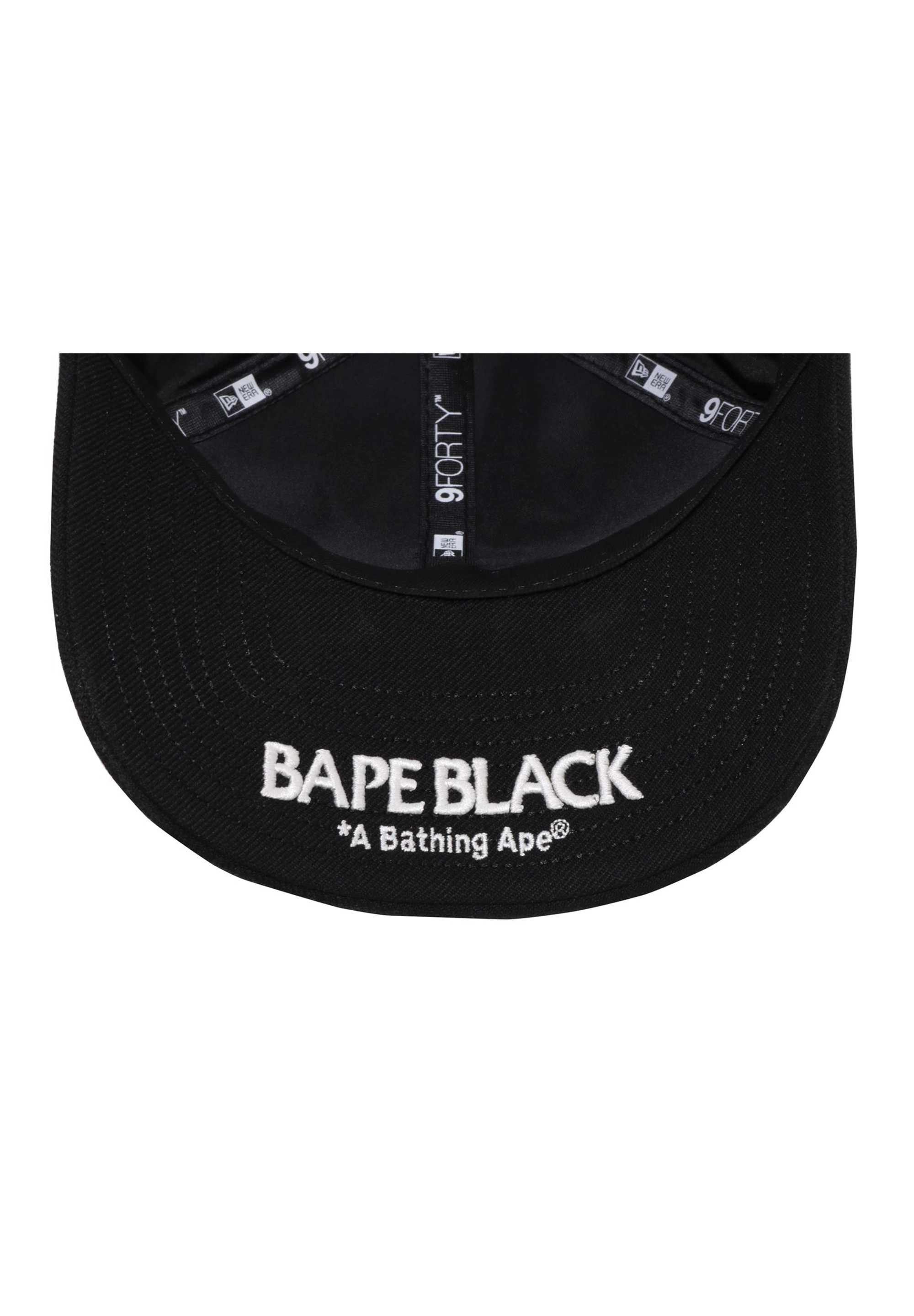 BAPE BLACK BASEBALL CAP | Matsuya Ginza