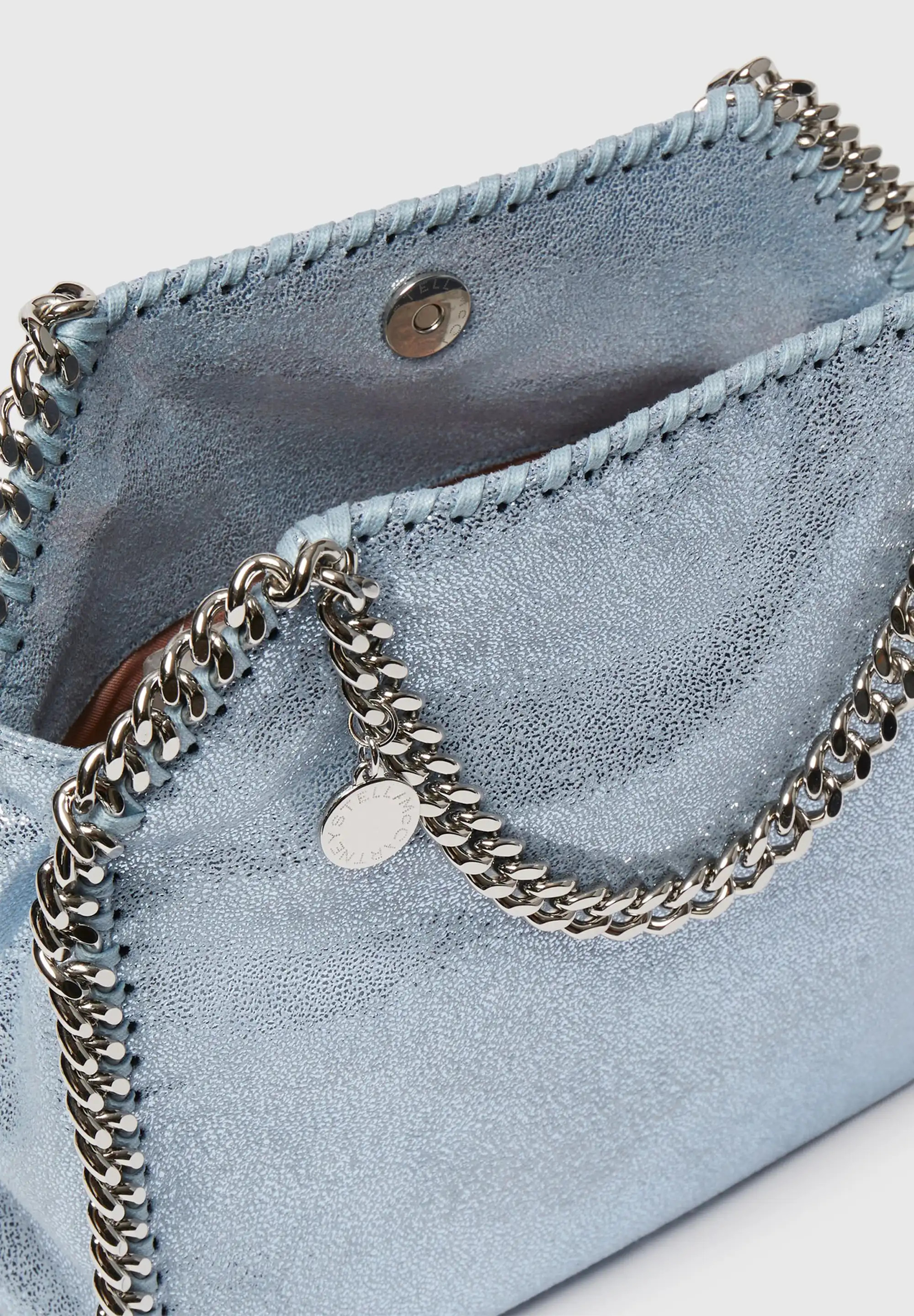 Falabella Pearl Mini Tote Bag Sapphire Blue | Matsuya Ginza