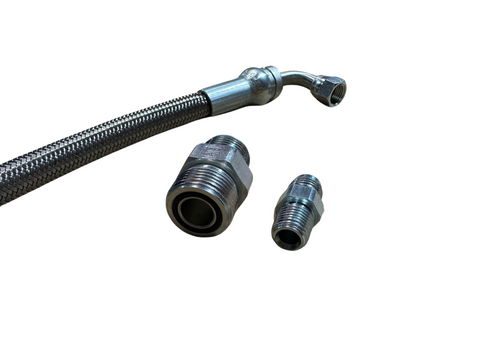 C15 Single Turbo NPT Style Oil Feed Line