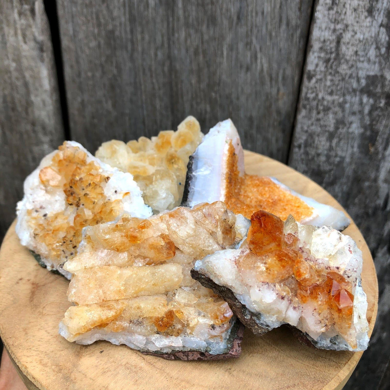 Raw Citrine Druzy [Bundle of 5]