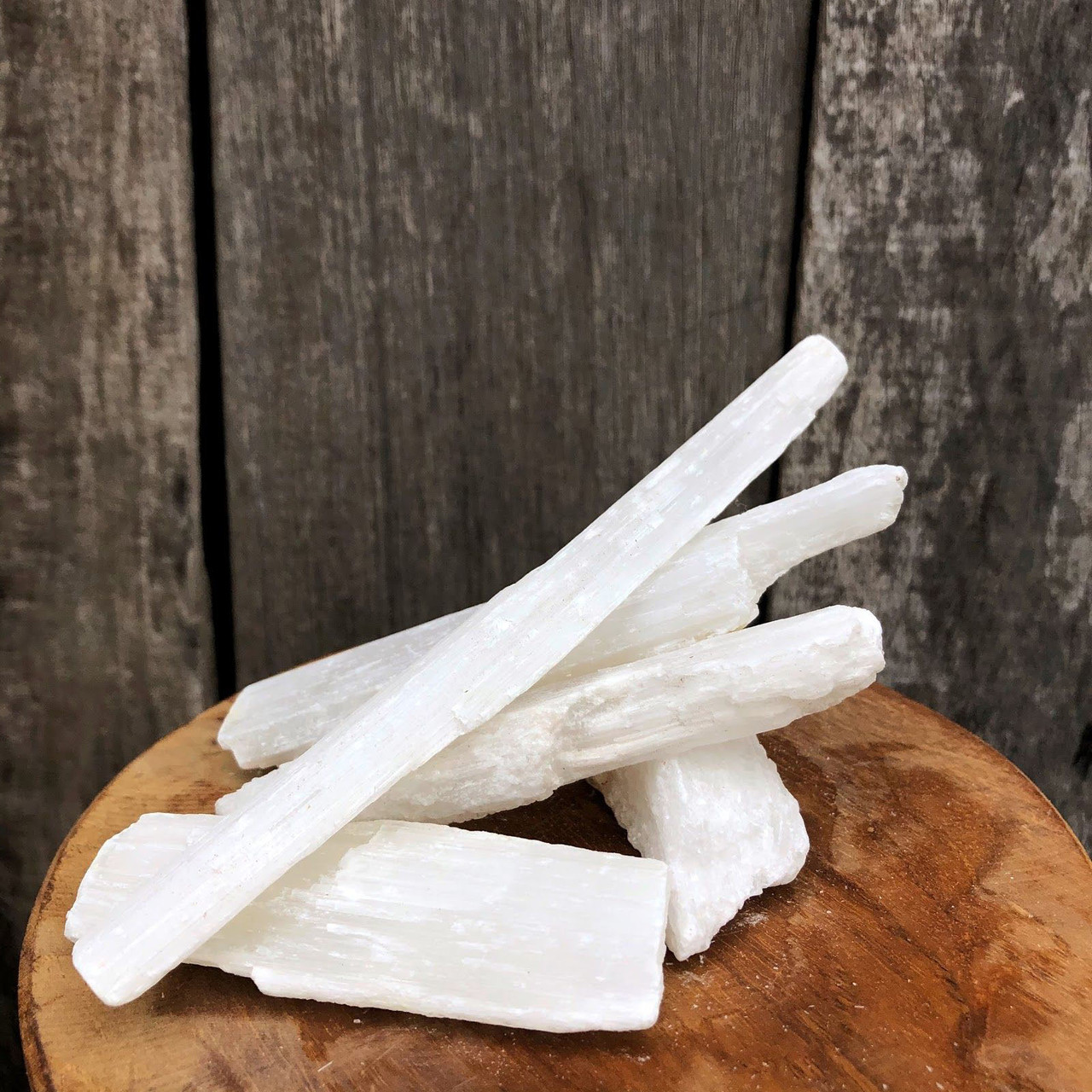 Raw White Selenite