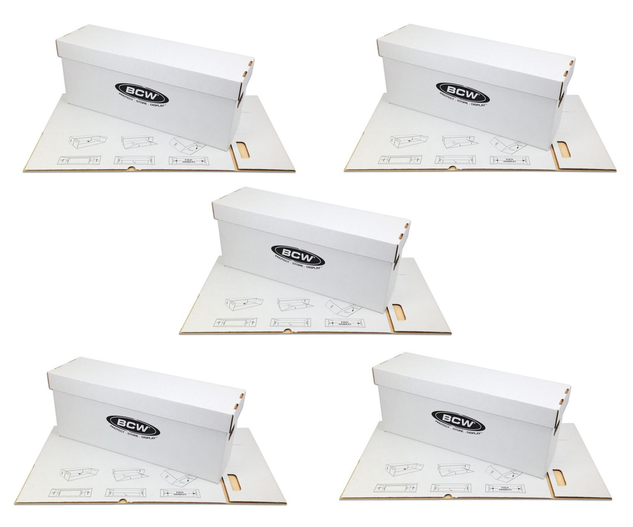 5 BCW Long Comic Storage Boxes