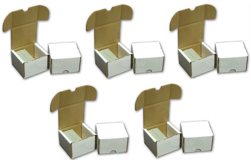 (5) BCW 200 Count Card Storage Boxes