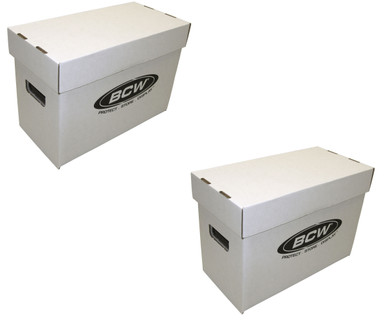 2 BCW Short Comic Book Storage Boxes
