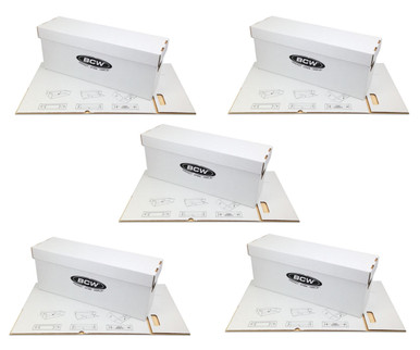 5 BCW Long Comic Storage Boxes