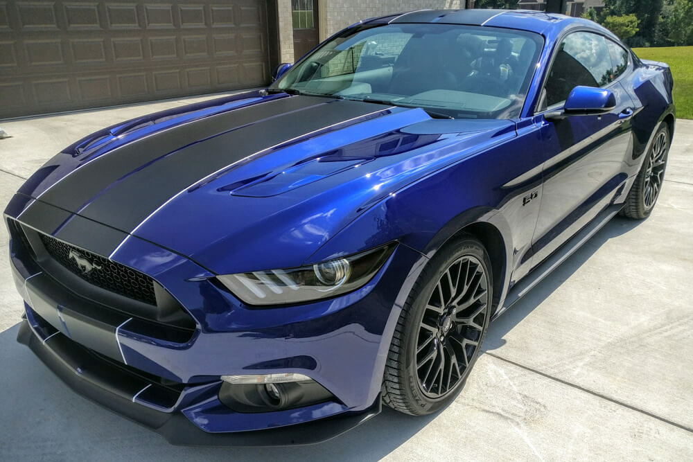 2005-2009 Mustang Wide Dual Full Length Stripes - Big Worm Graphix