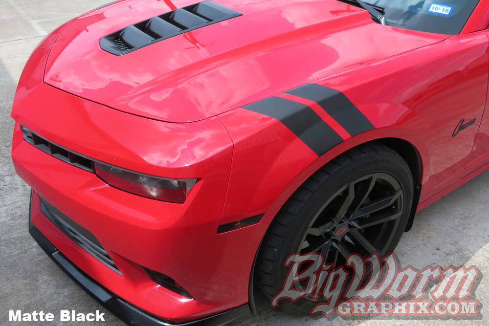 C7 Corvette Fender Racing Hash Mark Stripes Decals - Big Worm Graphix