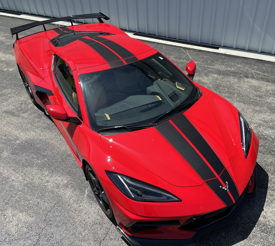 2020-2025 C8 Corvette C8.R ME Style Solid Stripes - Big Worm Graphix