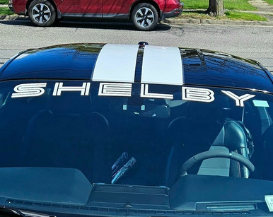 2005-2023 Mustang "Shelby" Lettering for Front Window - Big Worm Graphix