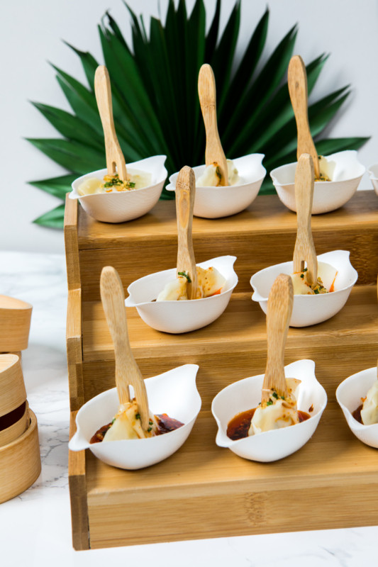 Dim Sum Mini Reusable Bamboo Steamer 6oz D:3.9in - 100 pcs - BioandChic