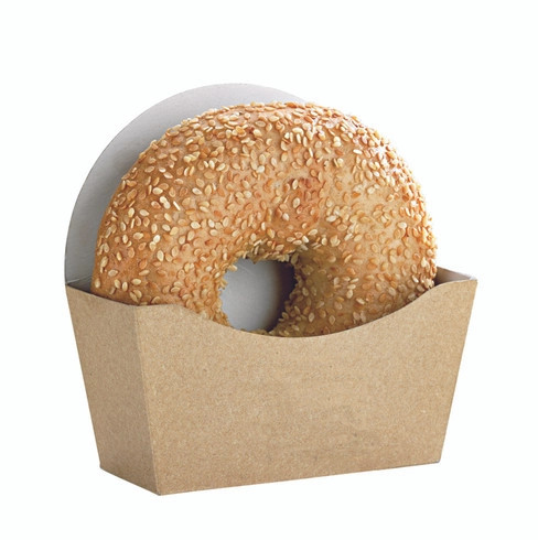 Kraft Bagel Box 4.7 x 1.7 x 4.7in - 50 pcs - BioandChic