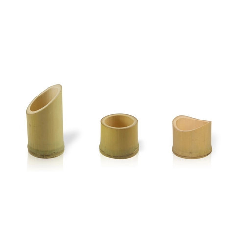Oblique Cut Bamboo Tube 2.5oz D:2in H:3.5in - 20 pcs - BioandChic