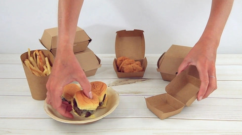 Kraft Wrap Cup 14oz H:6.3 D:3in - 50 pcs - BioandChic