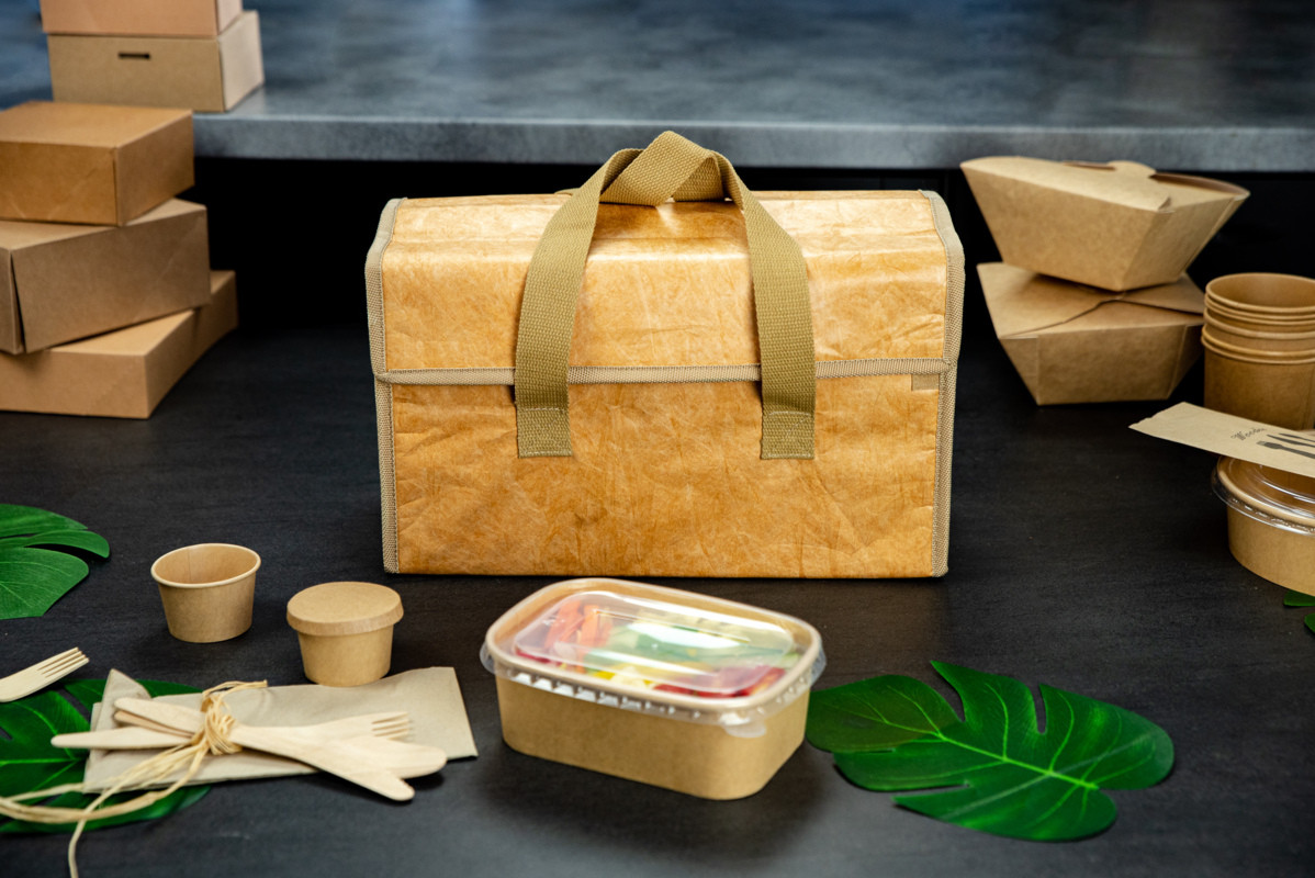 Rectangular Kraft Meal Box with lamination 24oz L:6.8in W:4.8in H:2.2in ...