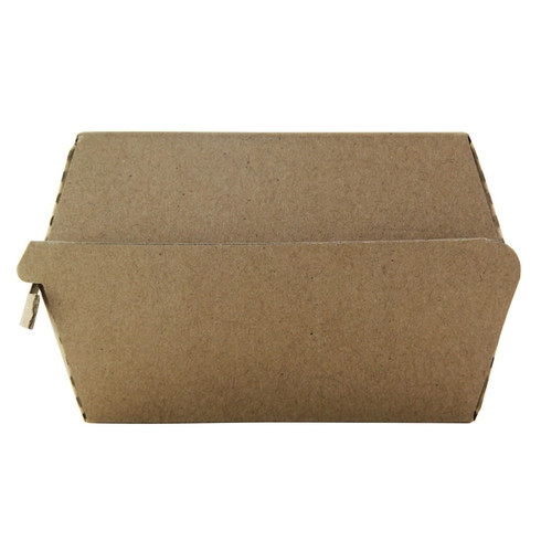 Kraft Corrugated Hamburger Clamshell Take Out Box 18oz L:5.7in W:5.1in ...