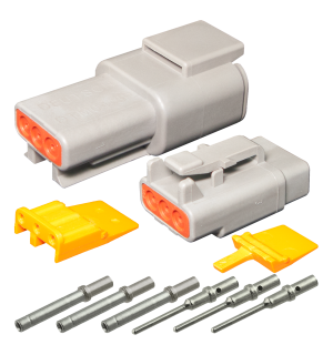Deutsch 3 Pin Mini DTM Series Complete Connector Kit