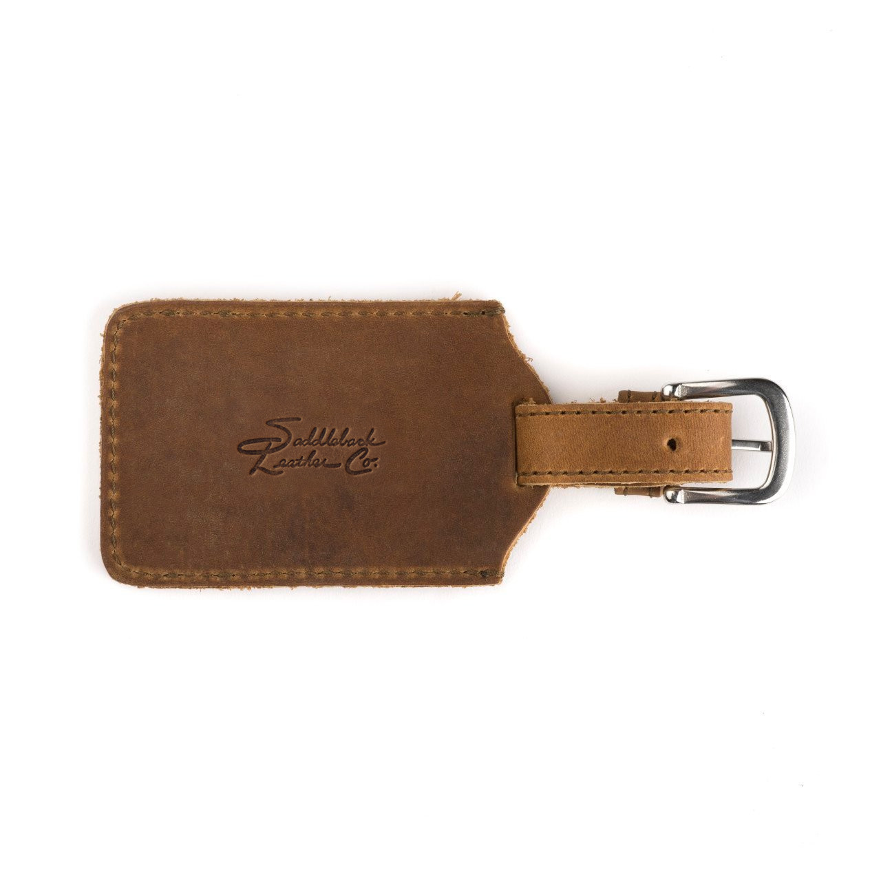 Leather Bag ID Tag | Let us monogram your name or logo | Saddleback Leather