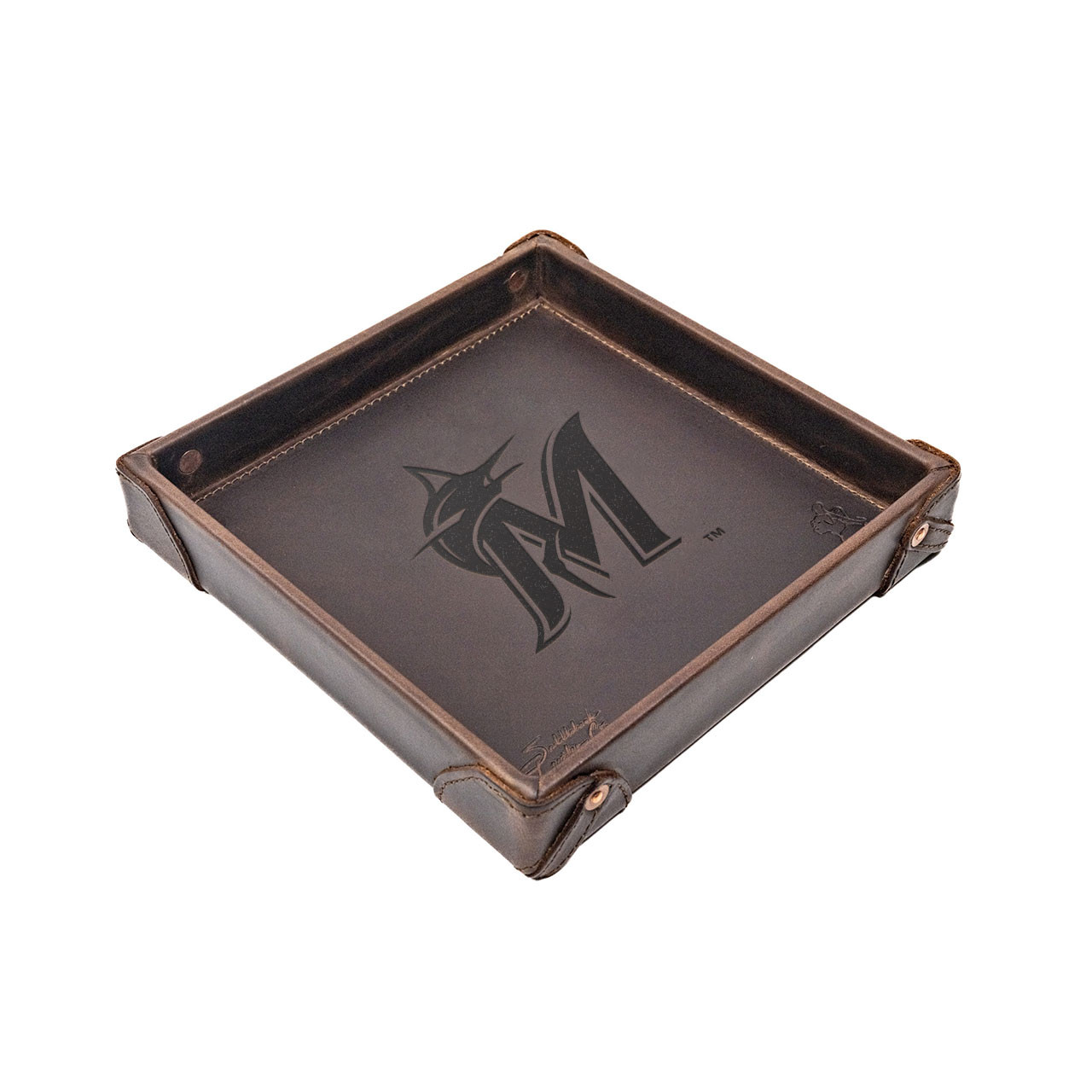 Leather Valet Tray | Miami Marlins | Saddleback MLB