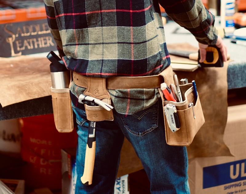 Craftsman Leather Tool Belt Lightweight Set Home & Living Tools etna.com.pe