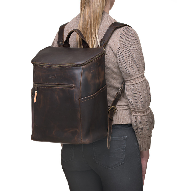 All in One Leather Backpack-Now with Detachable Straps