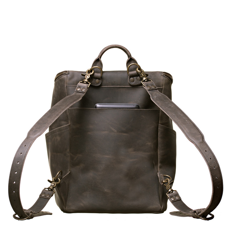 All in One Leather Backpack-Now with Detachable Straps