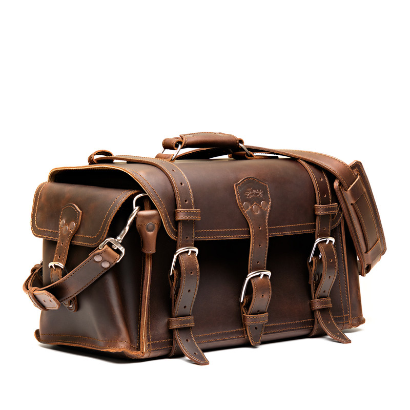 Side Pocket Leather Duffle Bag | Full Grain Leather | Saddleback Leather