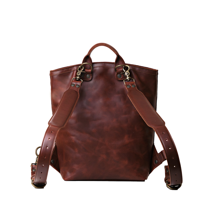 Leather Backpack-The Lanita Collection