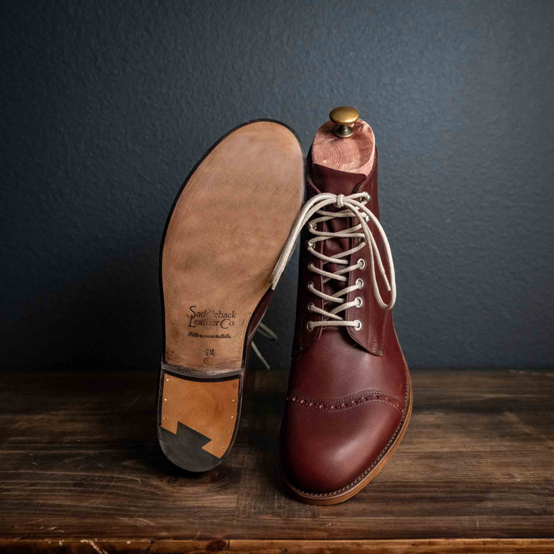 Officer's Boot Oxblood | Saddleback Boots