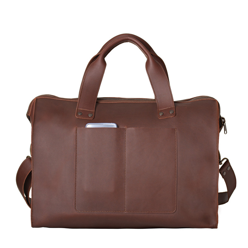 Simple Leather Duffle Bag | Overnight Travel | Love 41