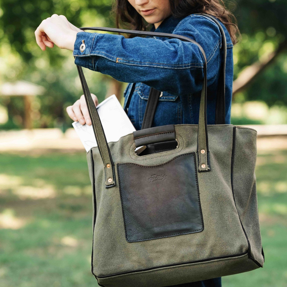 Canvas and Leather Backpack | Briefcases, Duffle Bags of Scottish ...