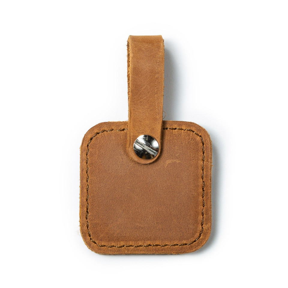 Leather Bag ID Tag | Let us monogram your name or logo | Saddleback Leather