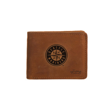 Leather Bifold Wallet | Seattle Mariners | Saddleback MLB