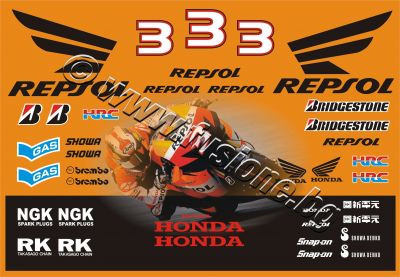 Honda Repsol MotoGP-Pedrosa Vinyl Sticker