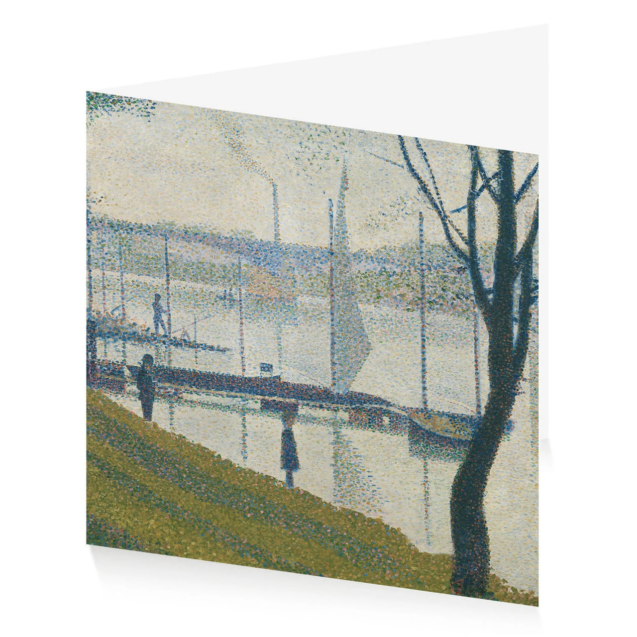 Bridge and beach by Georges Seurat notecard set (6 cards)
