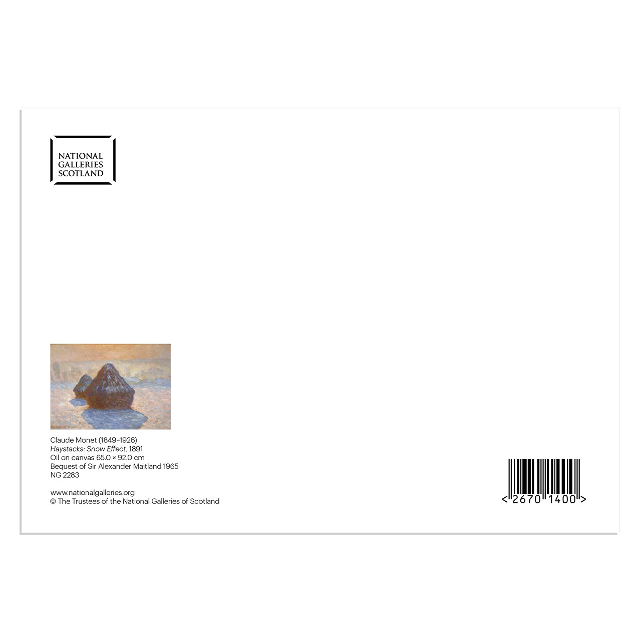 Claude Monet Christmas card pack
