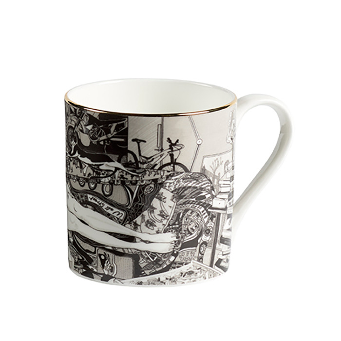 Reclining Artist by Grayson Perry bone china mug