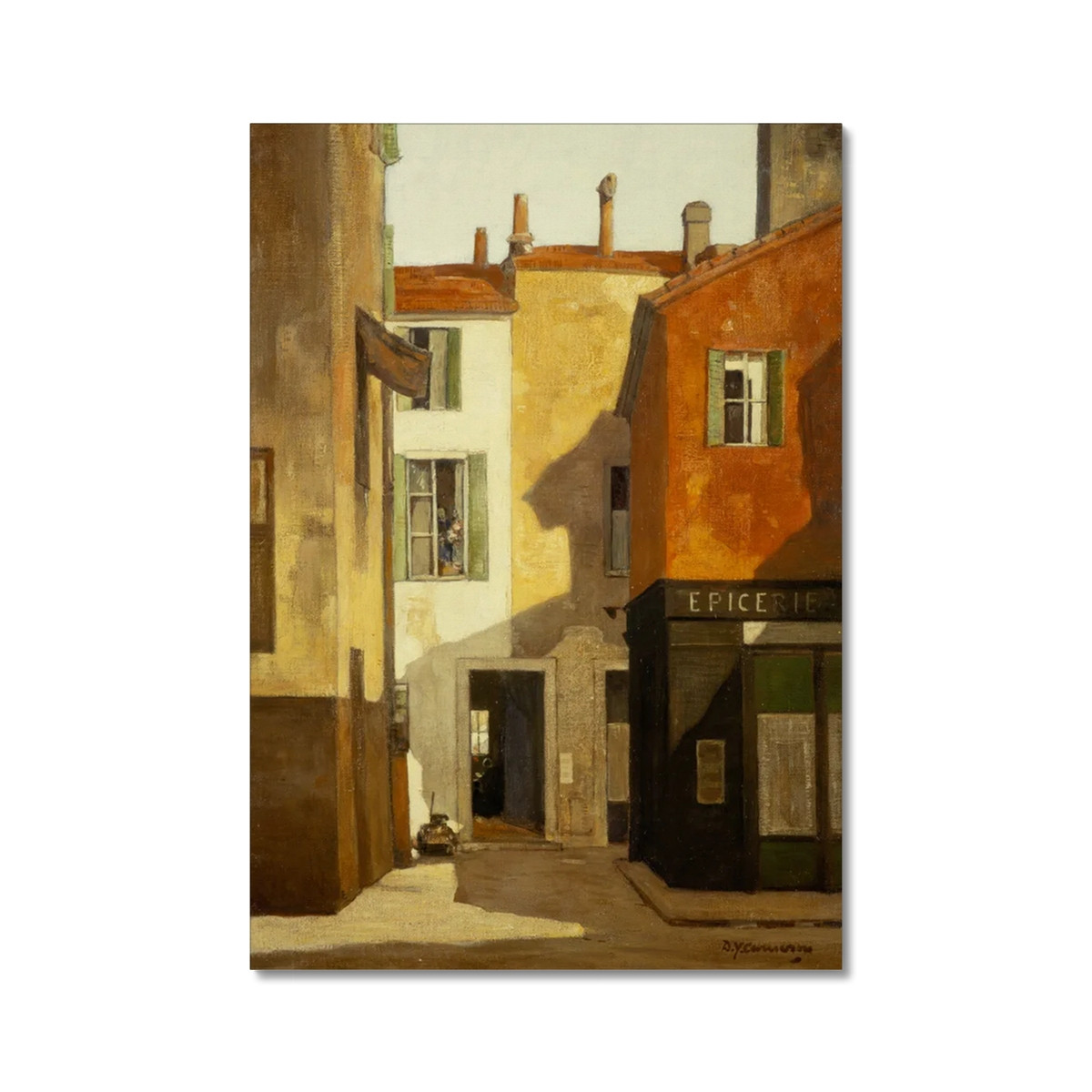 La rue Annette by Sir David Young Cameron custom print