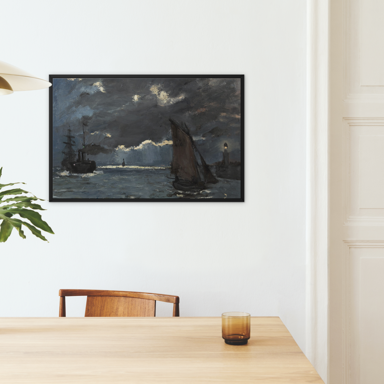 A Seascape, Shipping by Moonlight by Claude Monet custom print