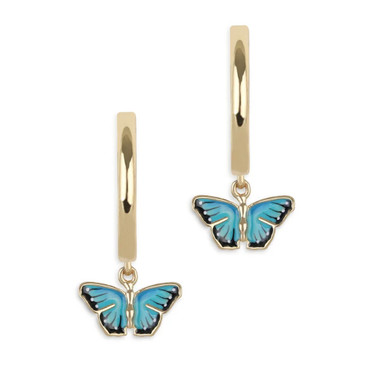 Blue Butterfly Mini Hoops | Bill Skinner | National Galleries of Scotland