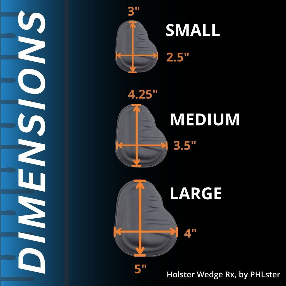 Wedge Rx - Holster Wedges with Medical Grade Materials and Modern Design