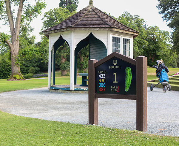 Golf Course Tee Signs