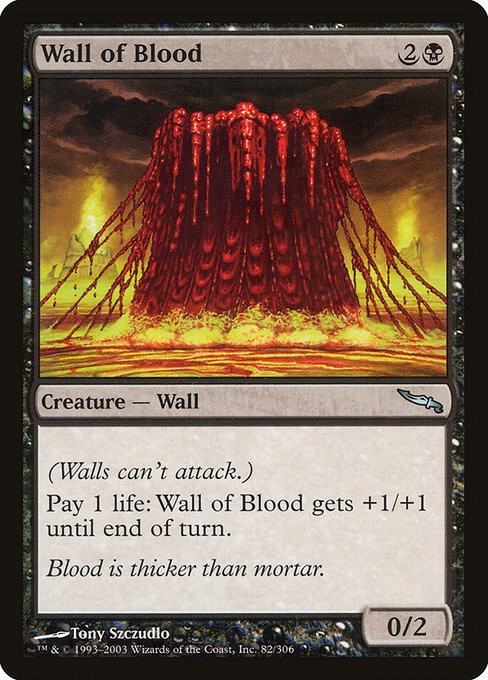 Wall of Blood - Mirrodin - Battle Wizards Online