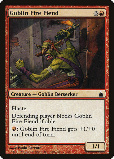 Goblin Fire Fiend - Ravnica - Battle Wizards Online