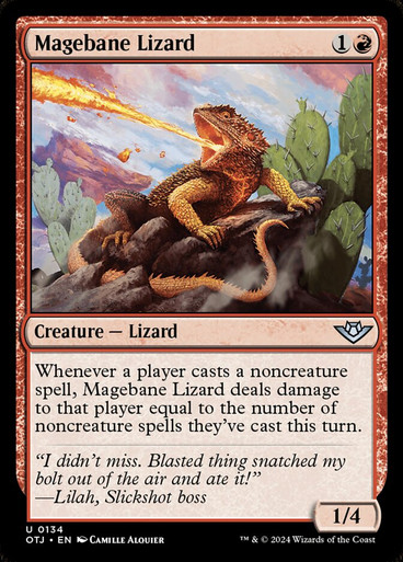 Magebane Lizard - Outlaws of Thunder Junction - Battle Wizards Online