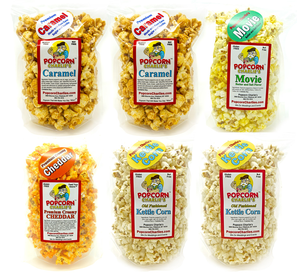 Combo Gift Pack - 6 Pack or 12 Pack - Popcorn Charlie's