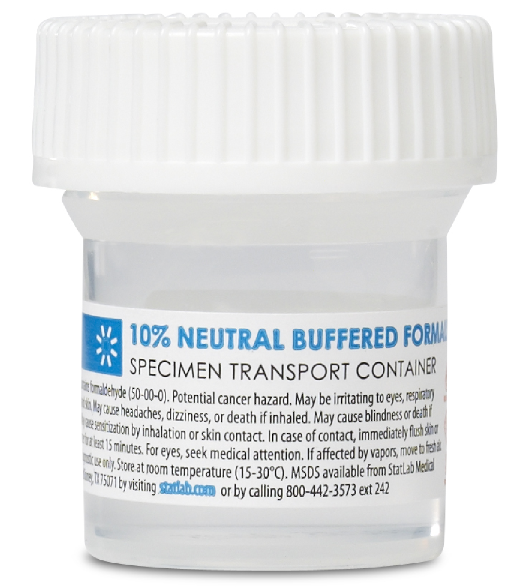 Formalin Prefill Jars NBF StatClick Small Sizes - StatLab