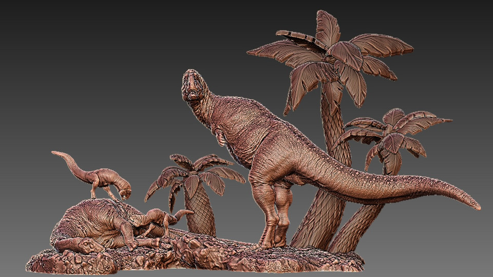 Pycnonemosaurus and Baurutitan Resin Kit by Passion Charger - Dan's ...