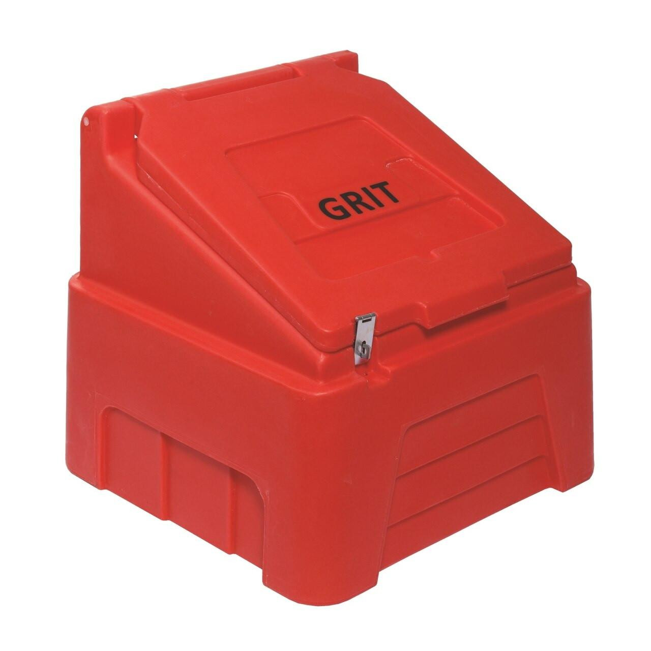 200 Litre Lockable Grit Bin Inc Rock Salt | Roadware